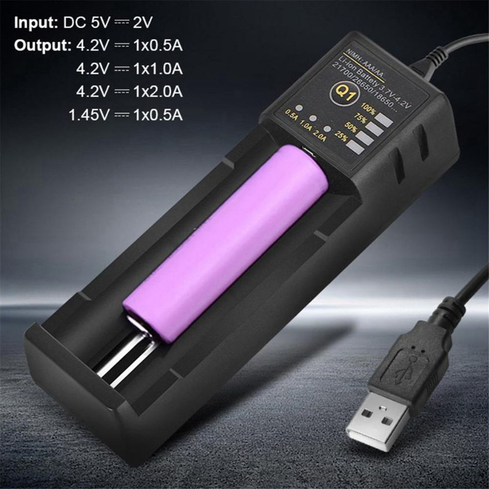 18650 Зарядное устройство для аккумулятора 26650 Usb Smart Nickel ...