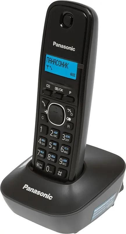 Радиотелефон Panasonic KX-TG1611RUH, серый - купить с доставкой по ...