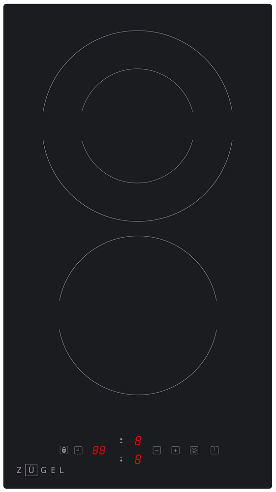 Варочная панель электрическая Zugel ZEH290B, мощность 3200 Вт, таймер ...
