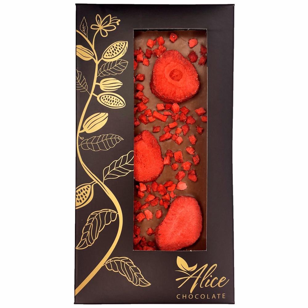 Шоколад молочный с клубникой / Alice Chocolate - купить с доставкой по ...