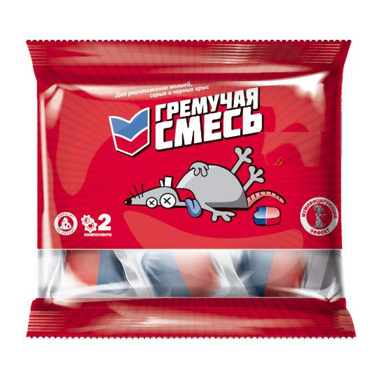ГРЕМУЧАЯ СМЕСЬ, Отрава для мышей и крыс, 200 гр., средство от грызунов ...