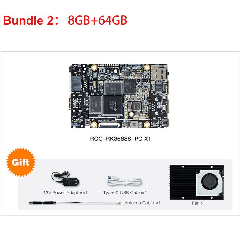 Восьмиядерная материнская плата youyeetoo ROC-RK3588S-PC Rockchip ...