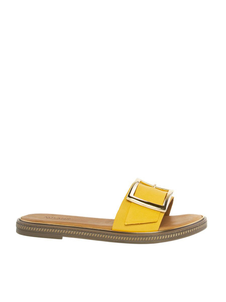 Шлепанцы Женский Milana, размер 36 Натуральная кожа Открытый нос, Мягкая стелька 6 Без застёжки ...