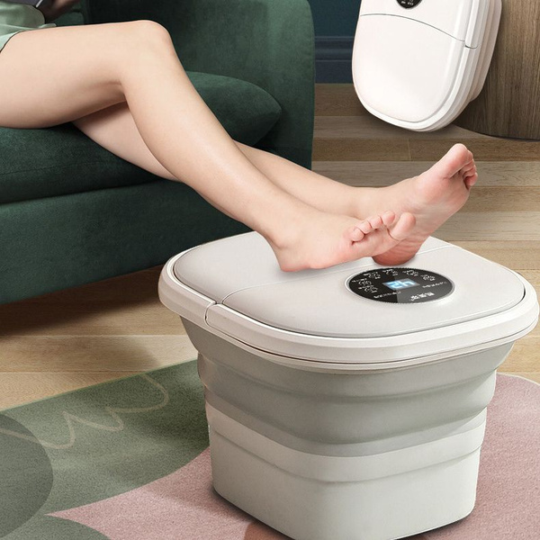 Складная ванночка для ног DAMEIDA (KM-788A) с подогревом для массажа ног многофункциональный ...