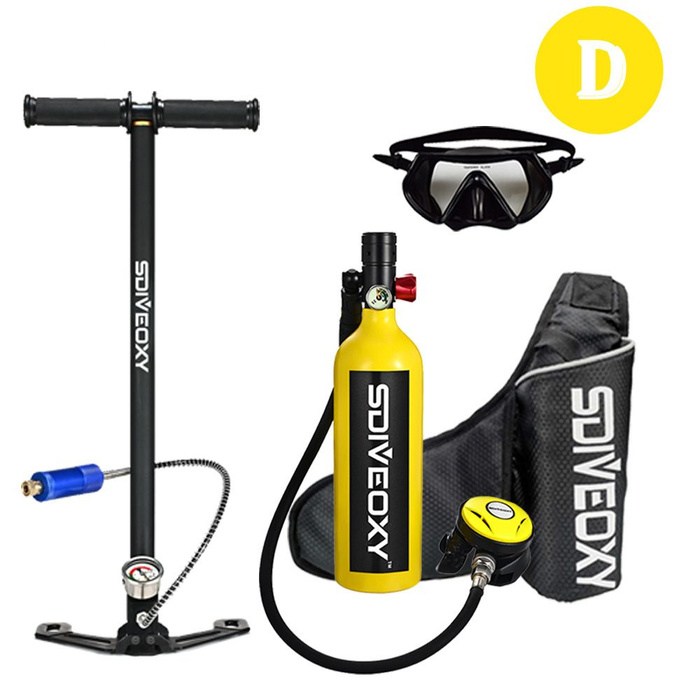 Респиратор SDIVEOXY водолазный кислородный баллон 1л - купить с доставкой по выгодным ценам в ...
