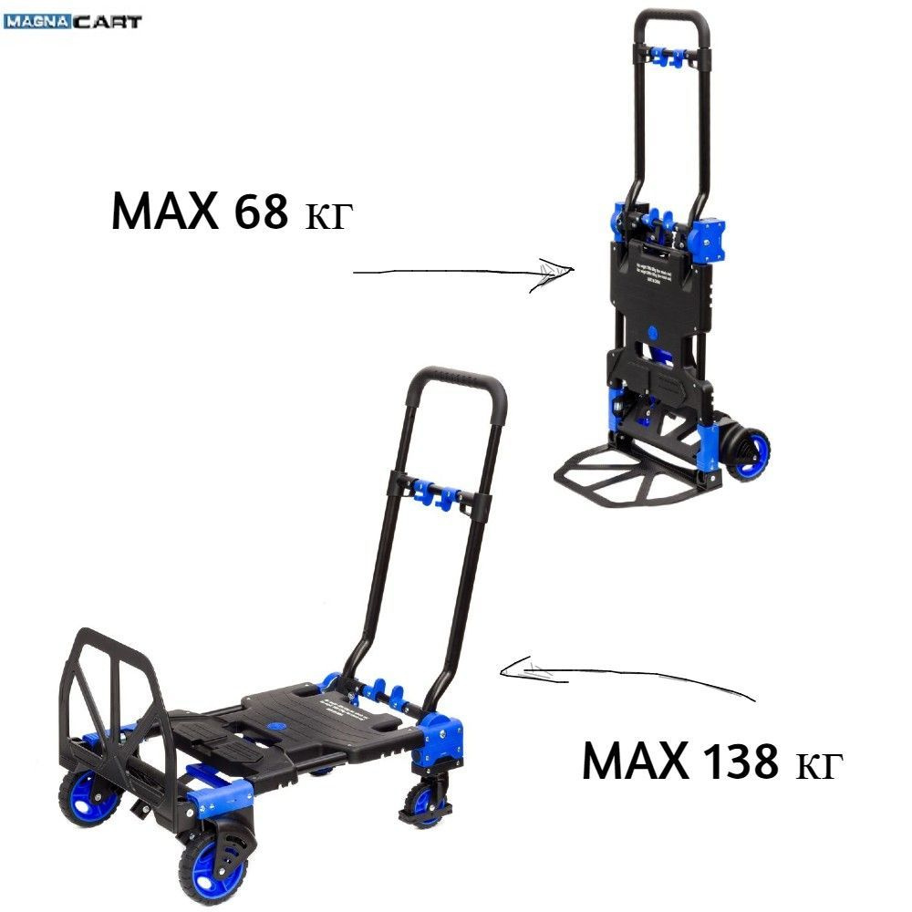 Тележка хозяйственная на колесах Стелла-техник FW-90TP, складная купить ...