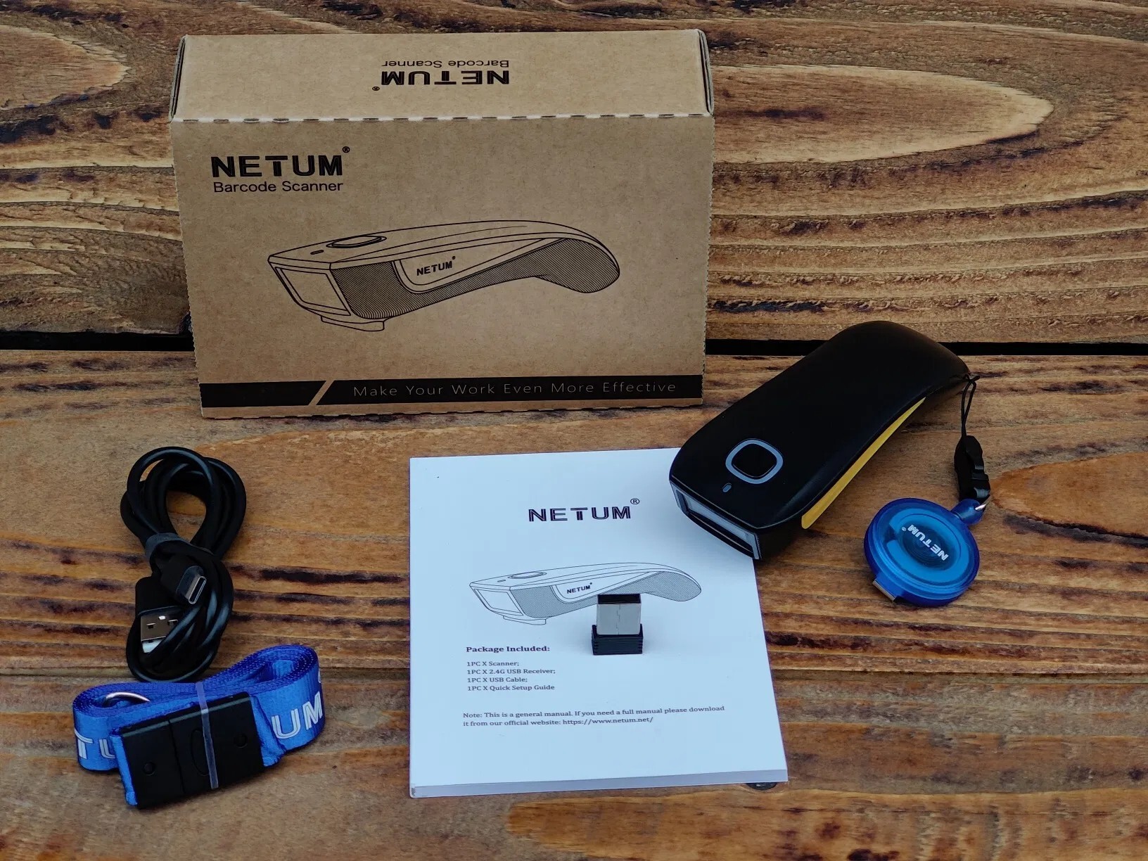 2d 1d Ручной компактный беспроводной сканер Netum C750 Bluetooth Wifi