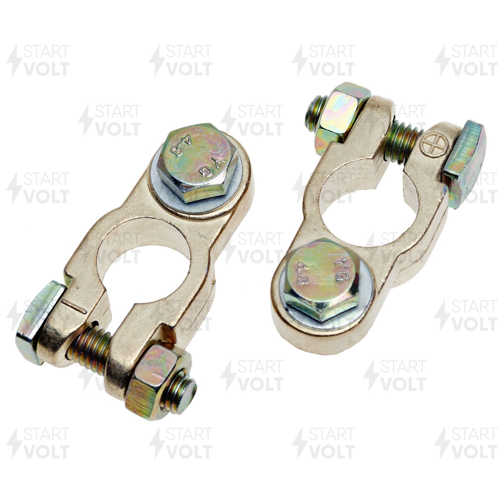 Клеммы АКБ в комплекте цинк с кадмиевым покрытием, болт М8 STARTVOLT SBT 005, SBT005, арт SBT ...