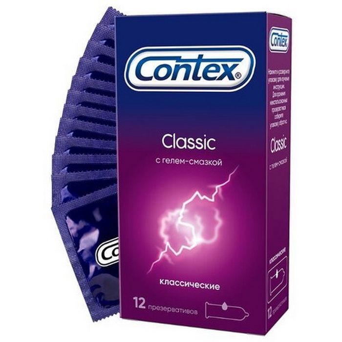 Contex Classic Презервативы классические с гелем-смазкой, 12 шт. купить ...