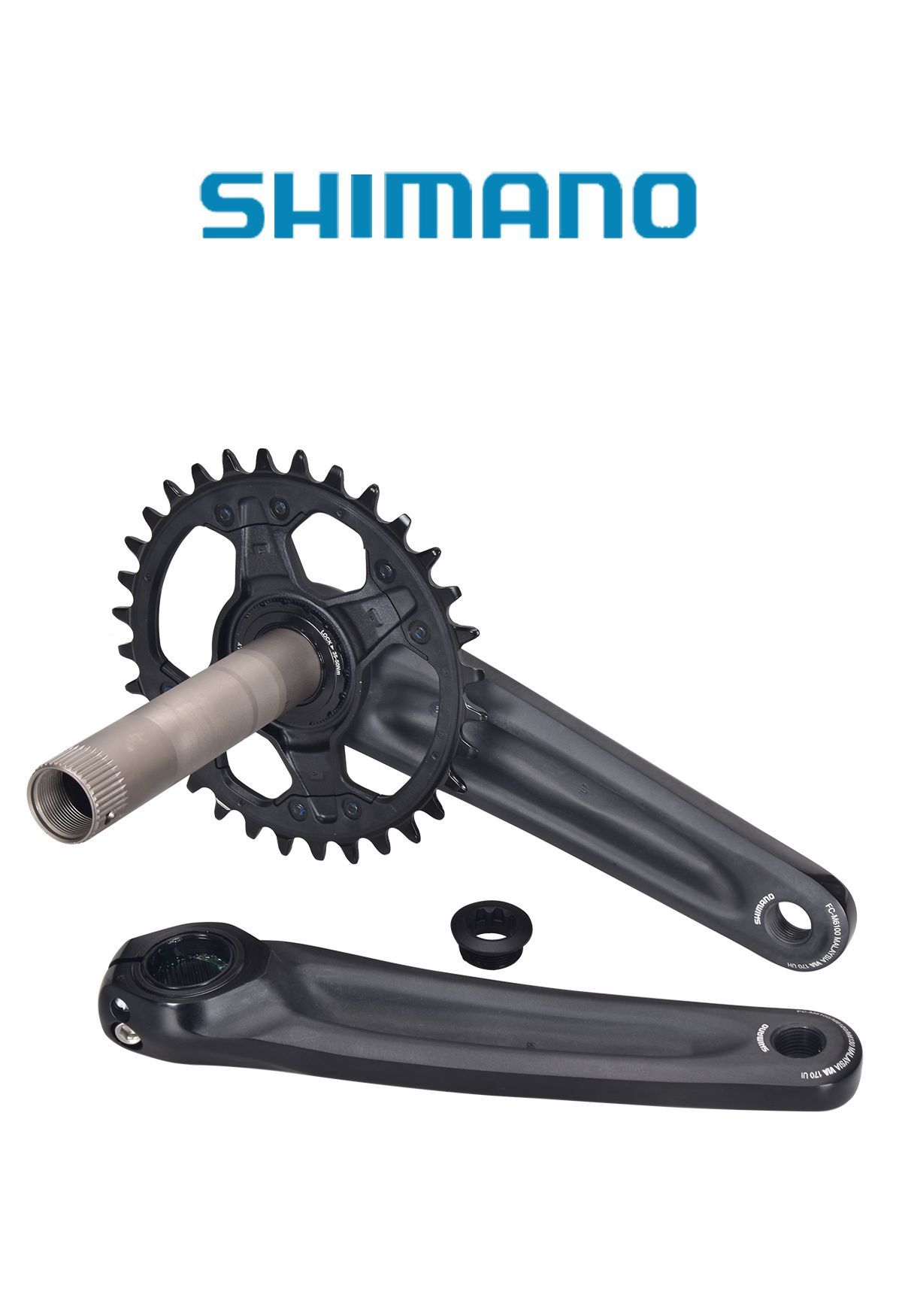 Shimano DEORE FC- M6100, 170 мм, шатун для горного велосипеда 1X12S, 32T, включая BB-52 - купить ...