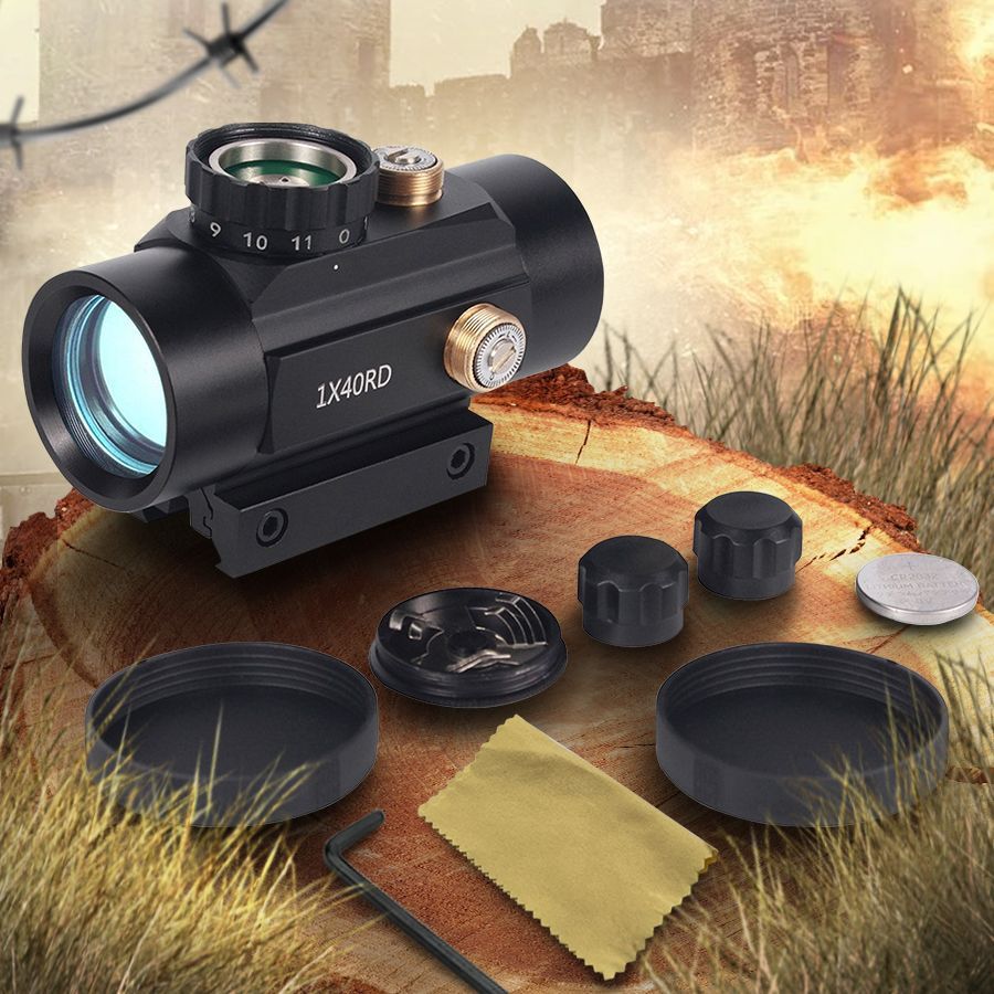 Коллиматорный прицел 1x40 RD (с подсветкой). Коллиматор для пневматики ...