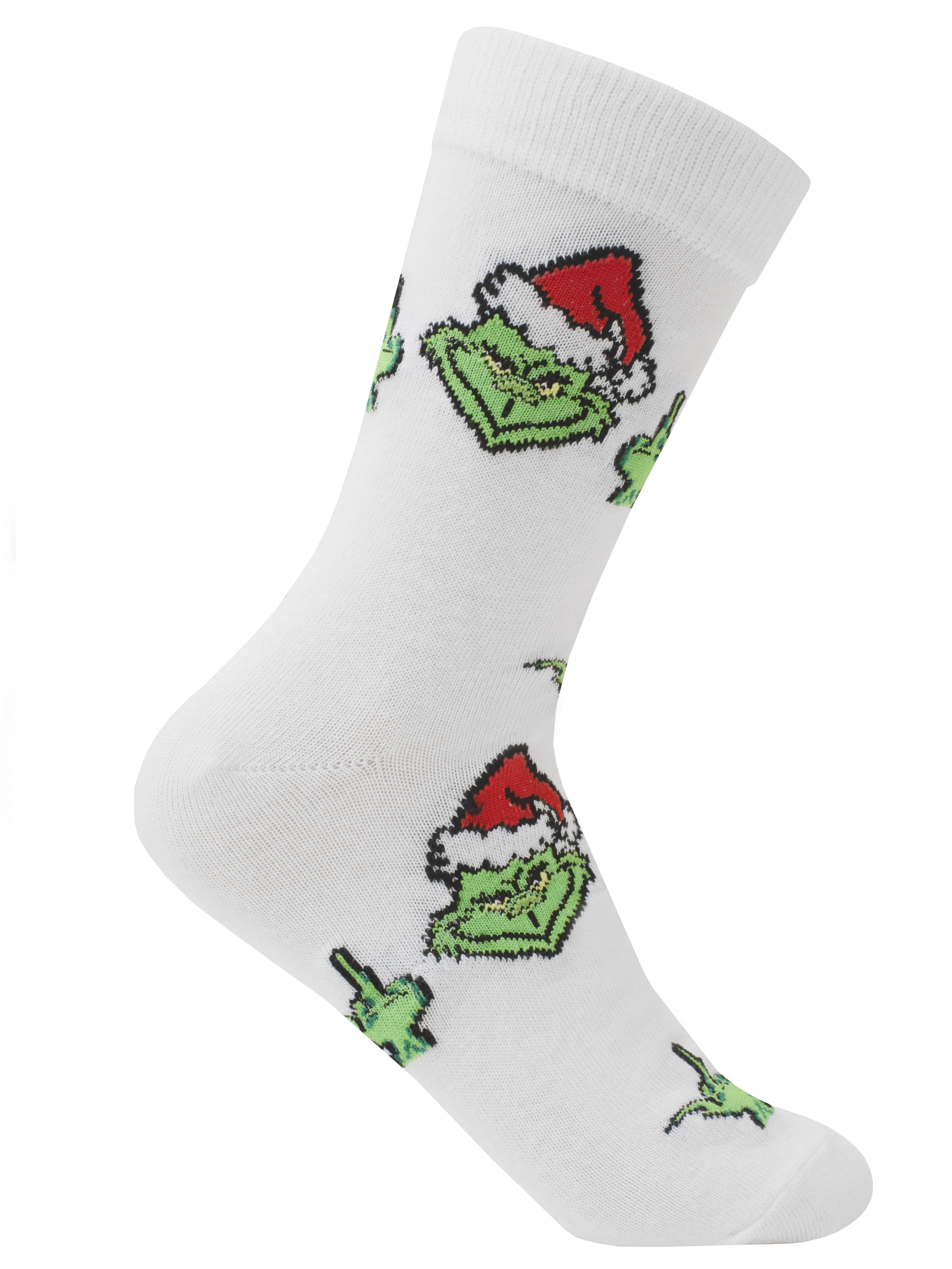 Носки Yes!Socks Новогодние подарки, 1 пара, женские, белые, с логотипом ...