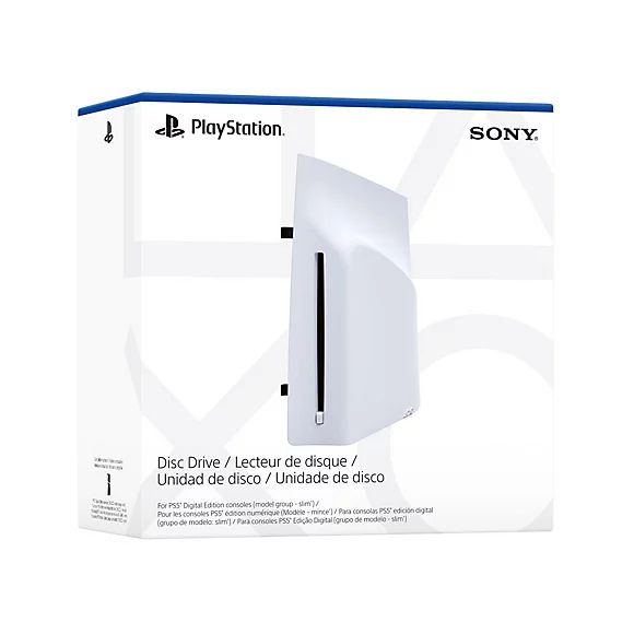 Sony PlayStation Пусковое устройство CD-ROM для PS5 Slim, белый ...