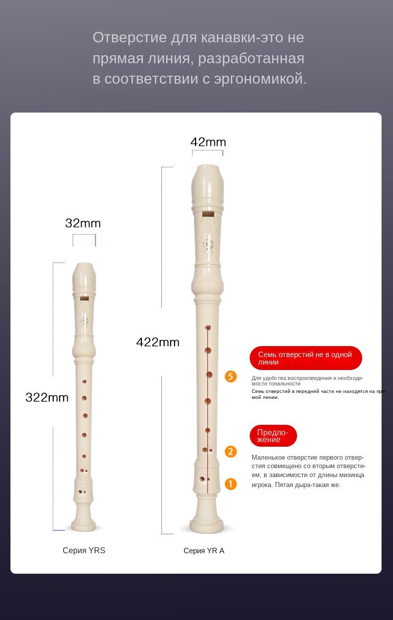 Кларнет Yamaha YRS-23, дискант, альт, восьмилучевая, германская ...