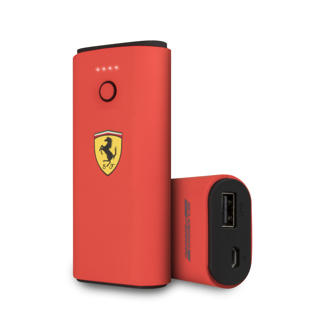 Внешний аккумулятор Ferrari, USB на 5000 мАч, красный - купить с ...