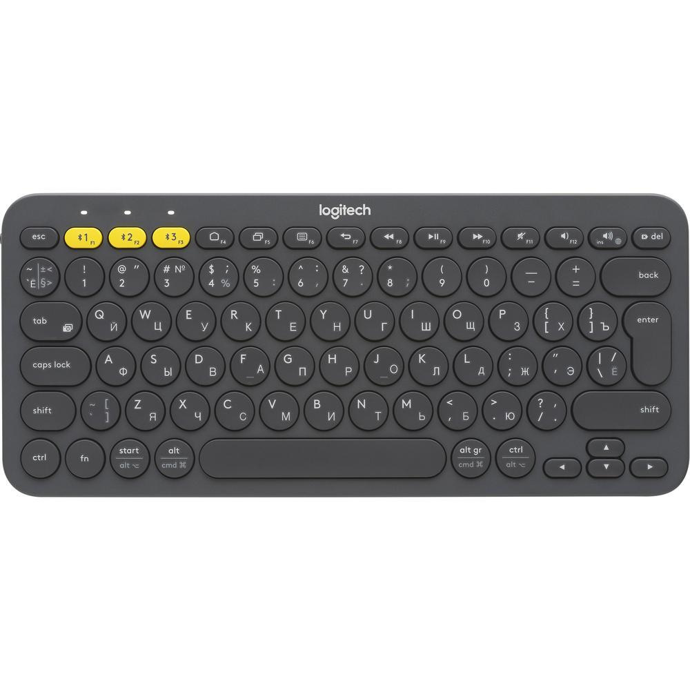 Logitech Клавиатура Logitech K380 Wireless Bluetooth Keyboard Dark Grey ...