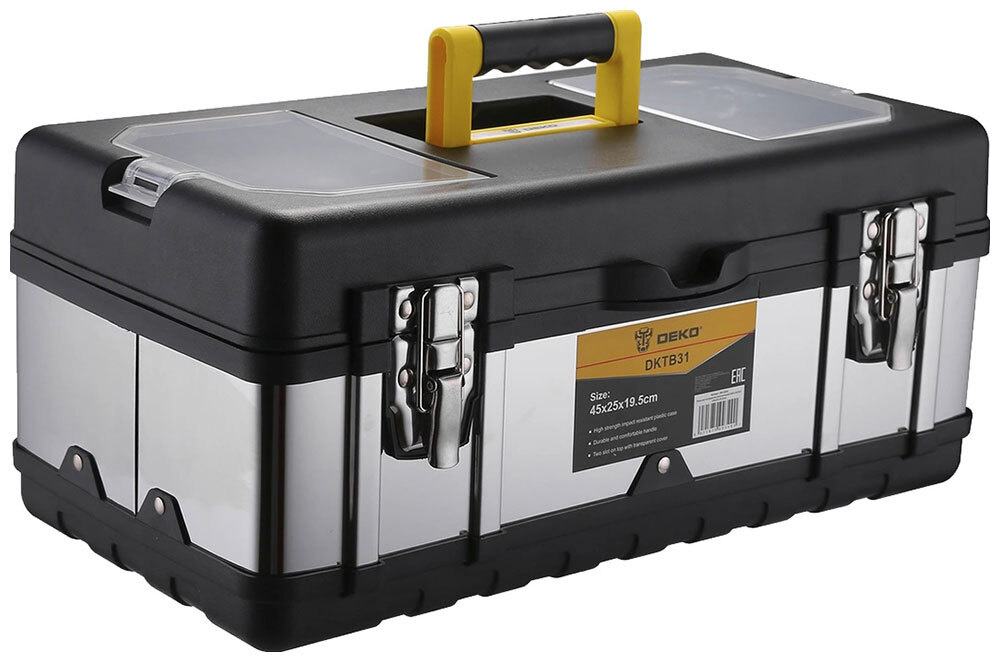 Ящик для инструментов DEKO 45 х 25 х 19.5 см, Металл, ABS пластик ...