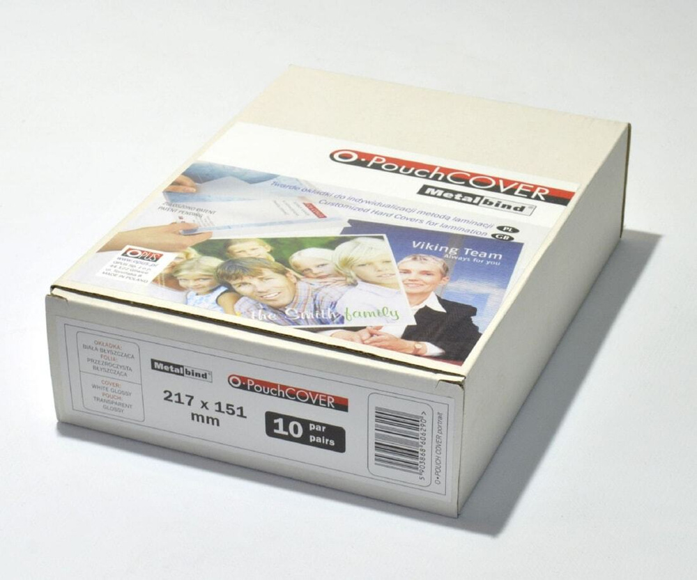 Обложка твердая белая с пленкой А5 для брошюрования OPUS Metalbind - купить с доставкой по ...