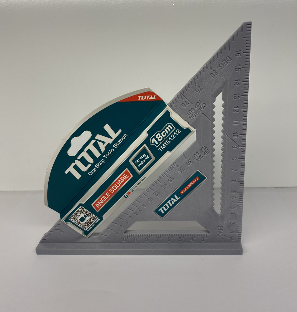 Линейка/угольник TOTAL 255мм х 180мм, Пластик - купить по выгодным ...