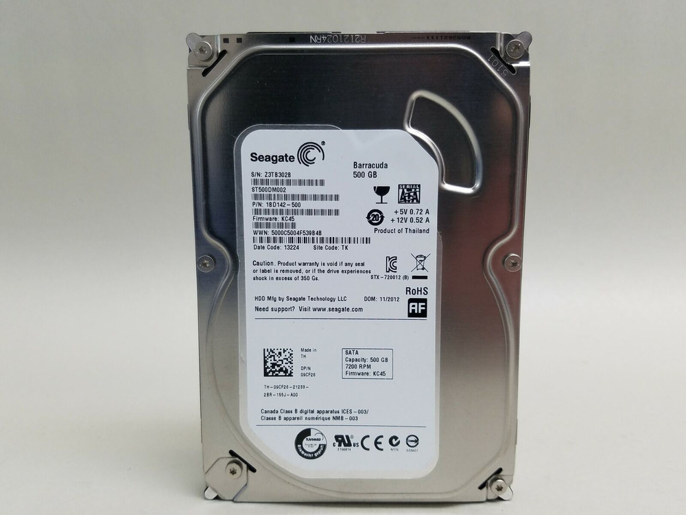 Жесткий диск Seagate Barracuda ST500DM002 500GB, форм-фактор 3.5 ...