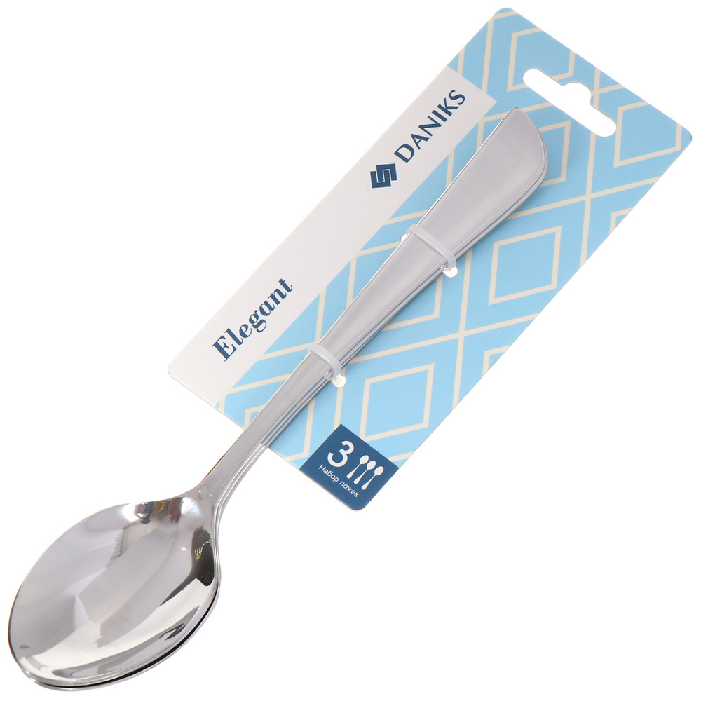 Ложка нержавеющая сталь, 3 предмета, столовая, Daniks, Elegant - купить с доставкой по выгодным ...