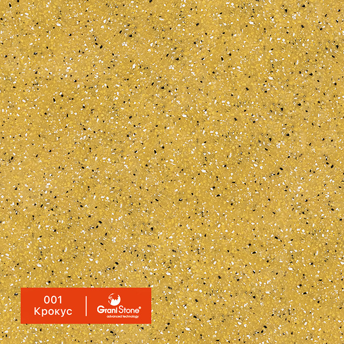 1 кг Жидкий гранит GraniStone, коллекция Natural, арт. 001 Крокус ...
