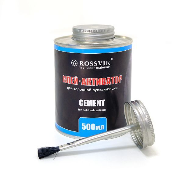 Клей активатор для ремонта шин ROSSVIK, 500 мл (банка с кистью) купить c доставкой на OZON по ...