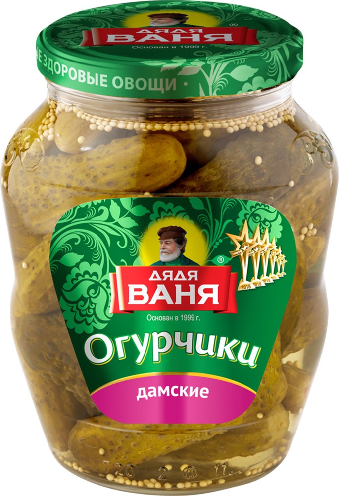 Огурчики маринованные ДЯДЯ ВАНЯ Дамские, 680 г - 3 шт. - купить с ...