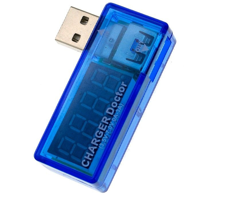 Цифровой USB тестер Charger Doctor 0-3 измерение тока, напряжения ...