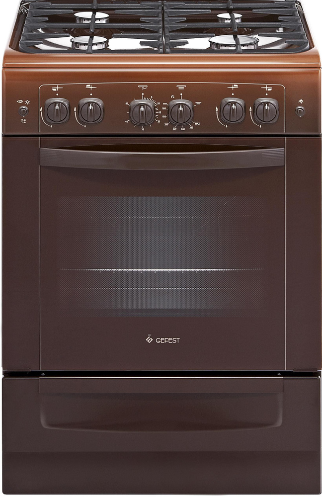 Газовая плита Gefest 6100-02 0001 коричневый - купить по выгодной цене ...