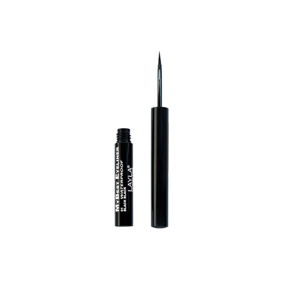 Layla Cosmetics Подводка для глаз с кисточкой My Best Eyeliner (5 мл ...