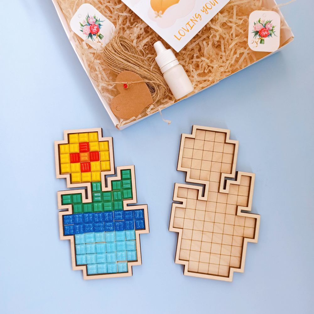 Пиксельный набор "Цветок в горшке" - купить с доставкой по выгодным ...