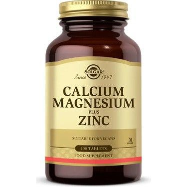 Солгар Кальций Магний Плюс Цинк 100 Таблеток Solgar Calcium Magnesium ...