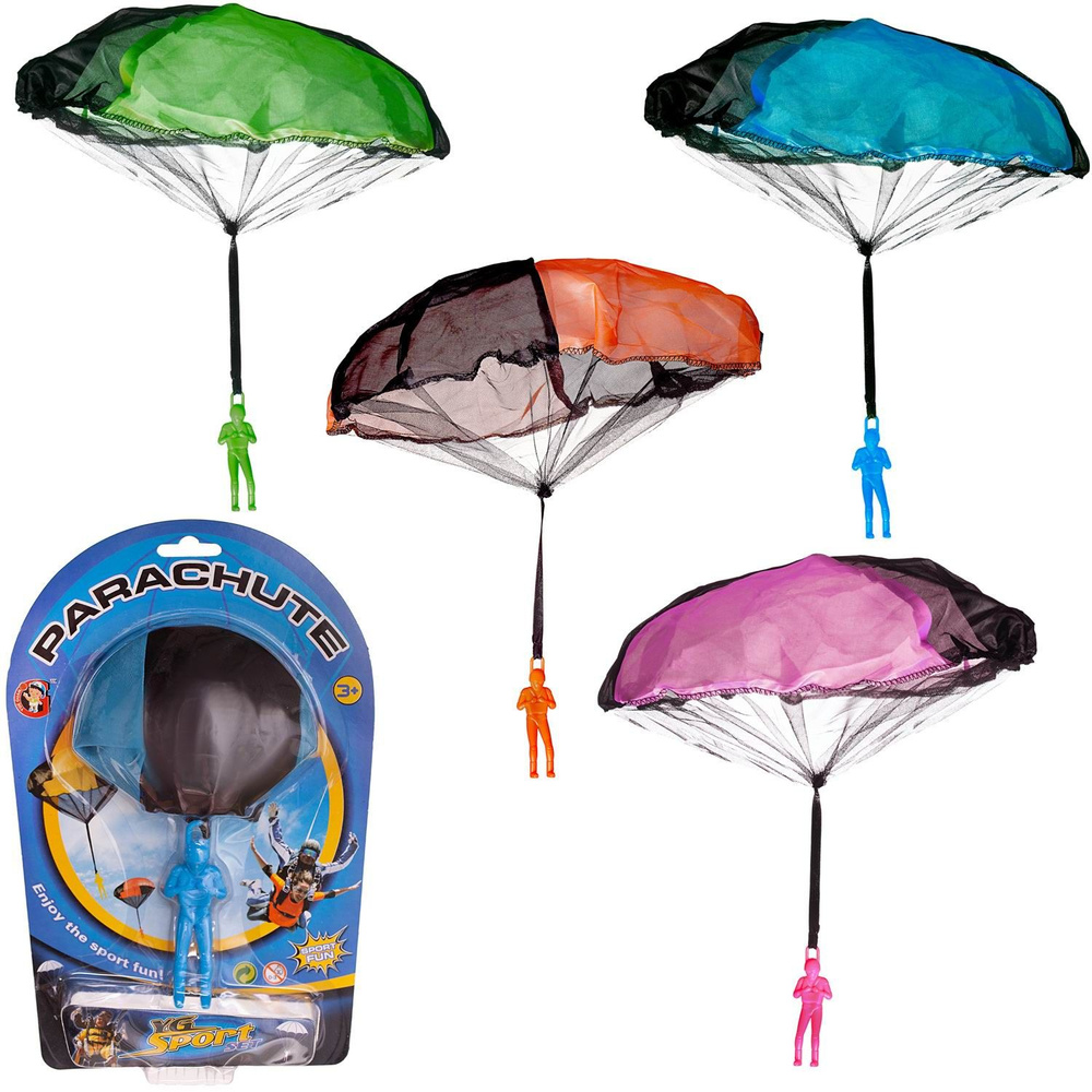 Игрушка-планер Junfa Человечек на парашюте 50 см - купить с доставкой по выгодным ценам в ...