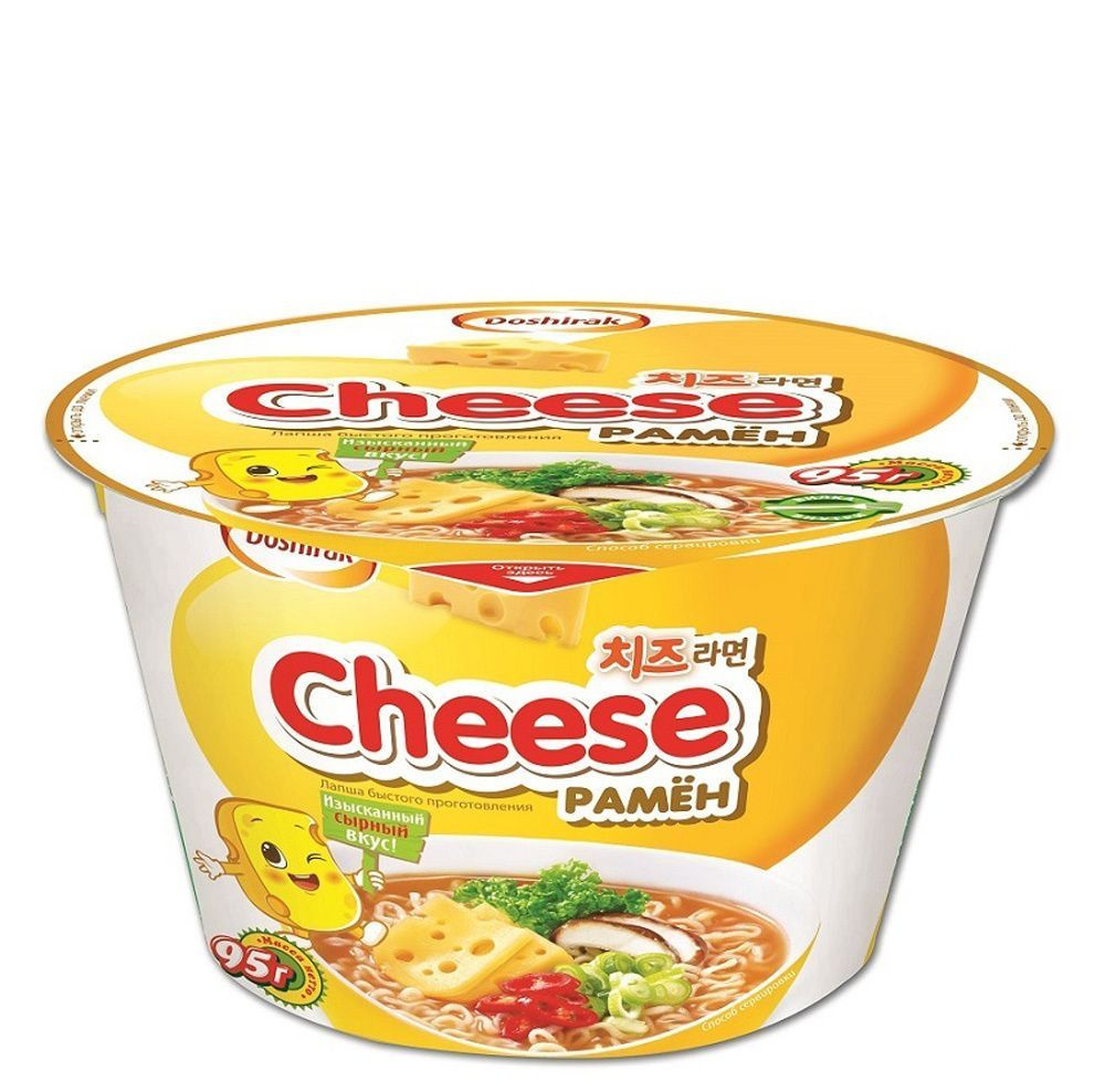 Лапша б/п Доширак Cheese Рамен, со вкусом сыра 95 гр*4 шт - купить с ...