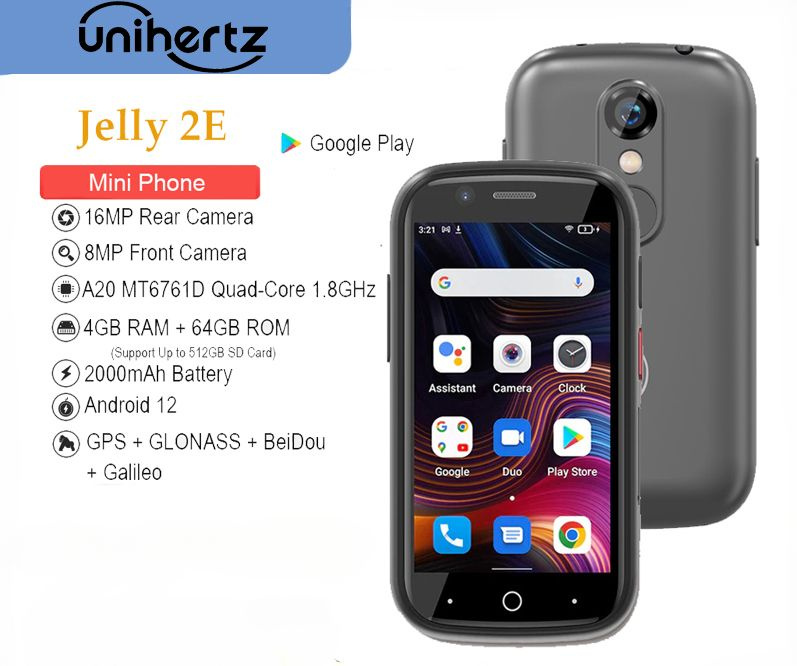 Смартфон Unihertz Jelly 2E 4/64 ГБ. - купить по выгодной цене в интернет-магазине OZON (1451647268)