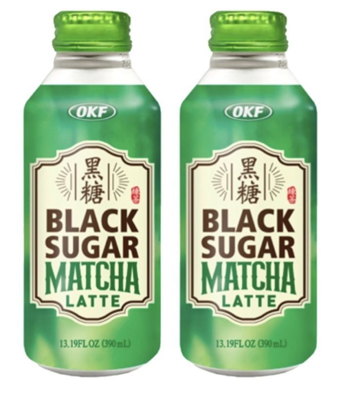 Кофейный напиток OKF Black Sugar Matcha Latte (Корея) 390 мл х 2 шт - купить с доставкой по ...