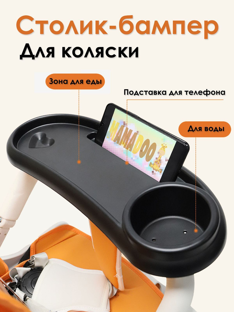 Столик подстаканник на бампер коляски - купить с доставкой по выгодным ...