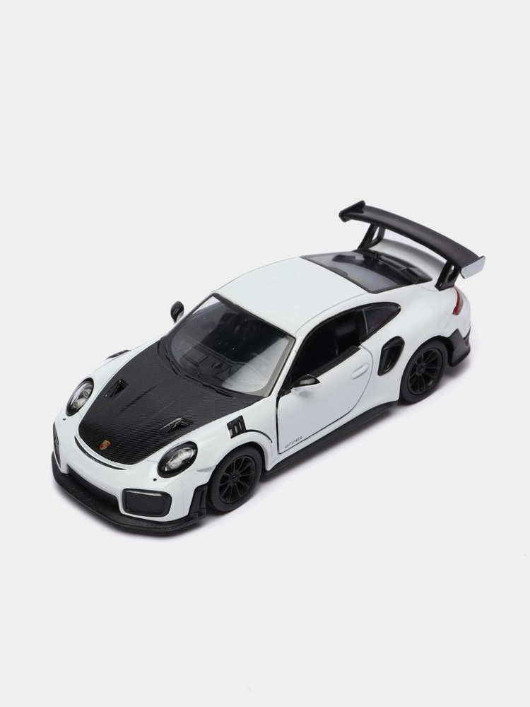 Машинка металлическая Kinsmart Модель Porsche 911 GT2 RS Белая. 1/36. В ...