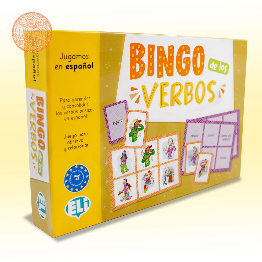 BINGO DE LOS VERBOS (A1-A2) / Обучающая игра на испанском языке "Бинго ...