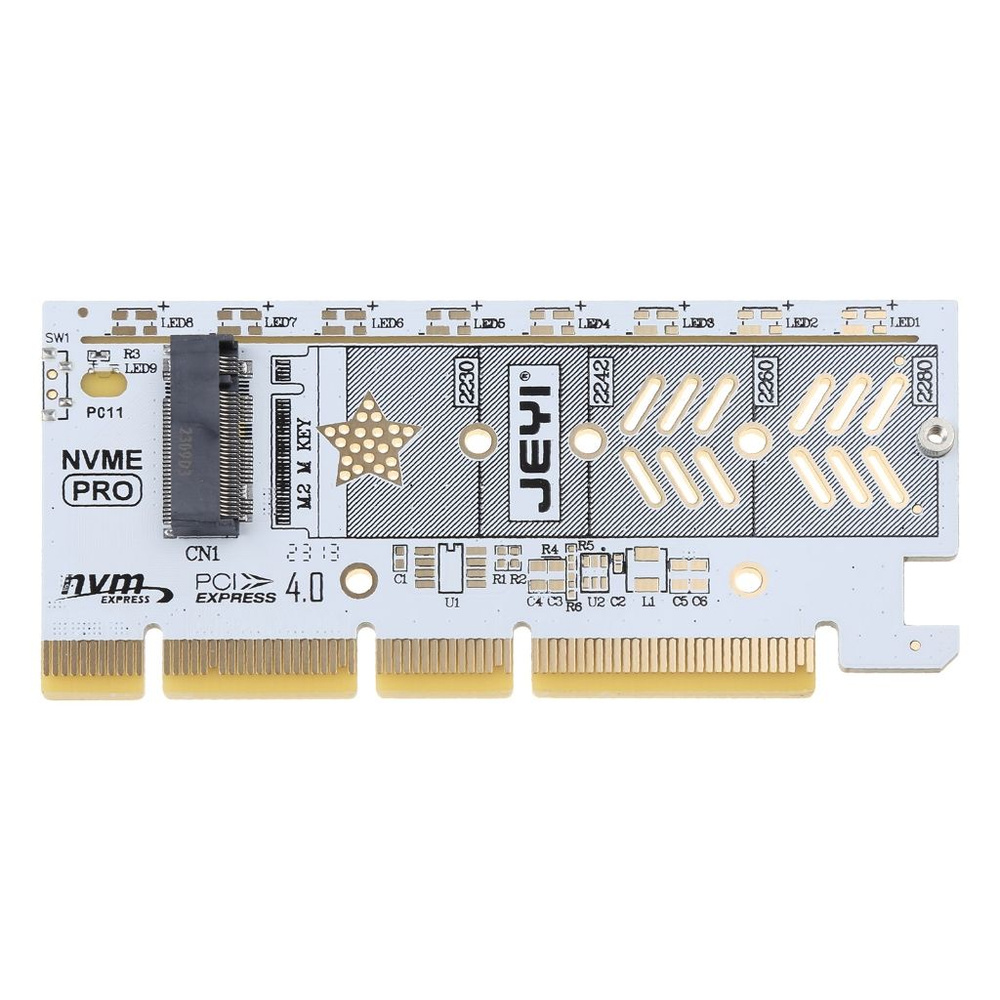 Адаптер M.2 NVME на PCIE 4.0 X16, карта расширения pcie x16 Gen4 в ...