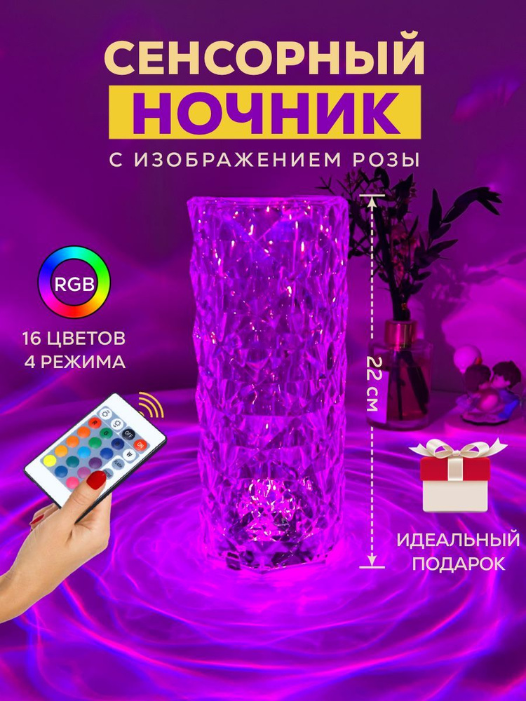 Светодиодный декоративный светильник ночник купить на Ozon по низкой