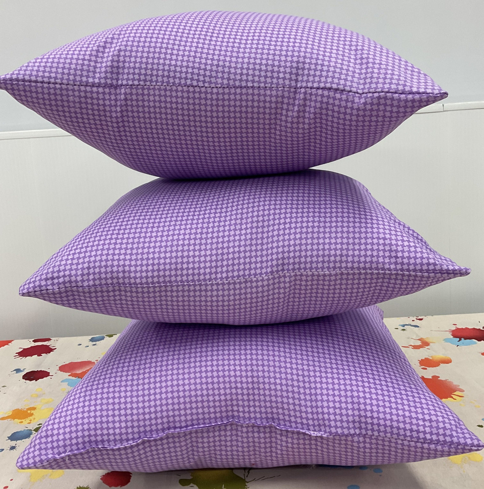 ПОДУШКА-ДУМКА 35*35 искуственный ЛЕБЯЖИЙ ПУХ.Ткань перкаль(100%хлопок) купить на OZON по низкой ...