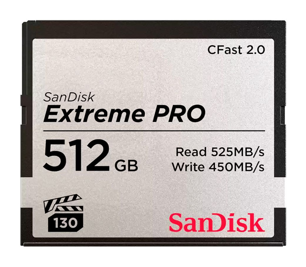 Карта памяти SanDisk CFast 512GB Extreme Pro R525/W450 MBs VPG130 (3433X) купить на OZON по ...