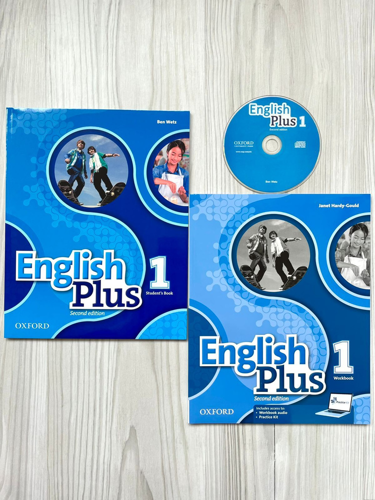 English plus 1: Students Book+Workbook+Диск - купить с доставкой по ...