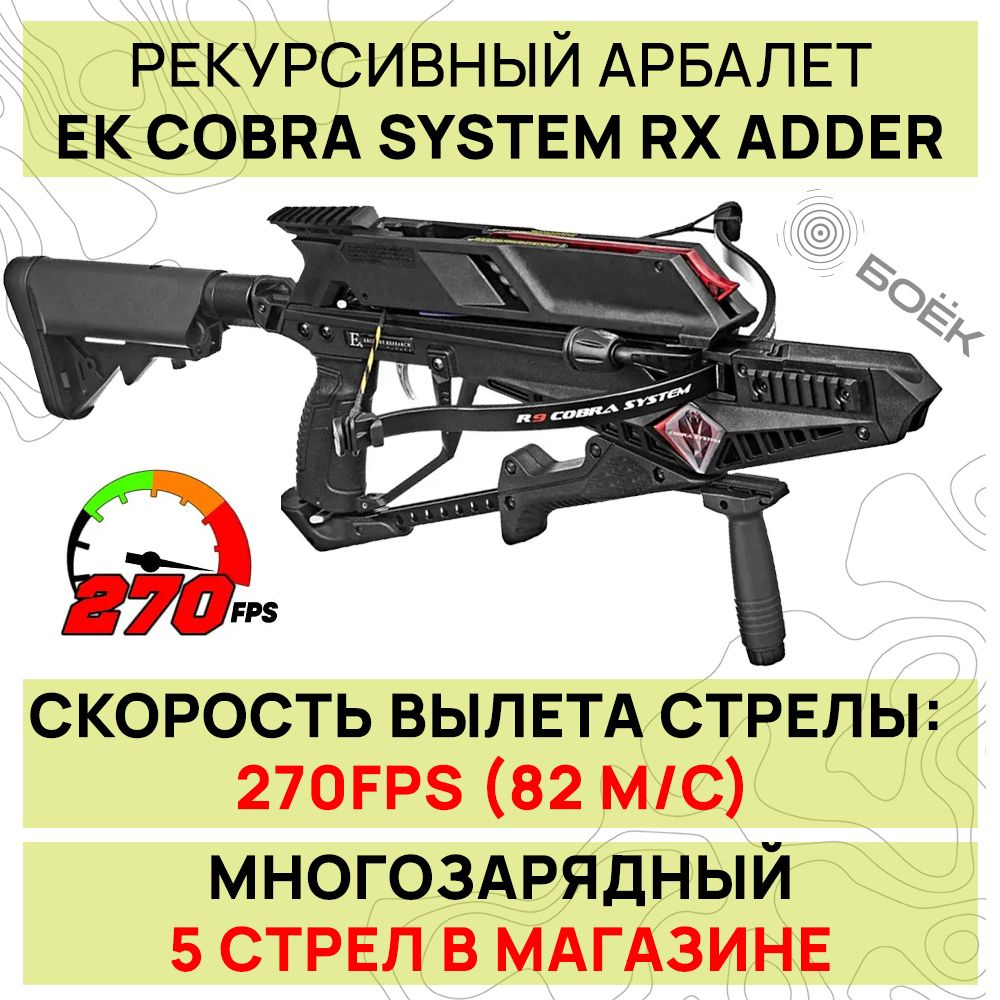 Арбалет многозарядный Ek Cobra System RX ADDER - купить с доставкой по ...