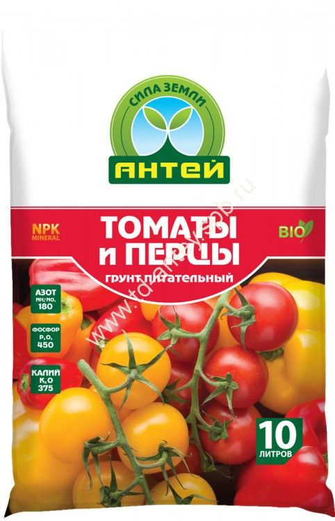 Антей Томаты и перцы грунт питательный (ЛЮКС) 10л - купить по низкой ...