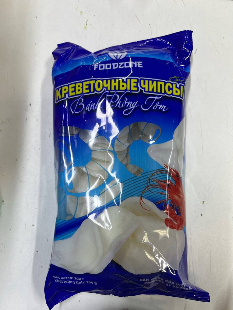 Рисовые чипсы креветочные Foodzone для жарки, 200 г купить на OZON по ...