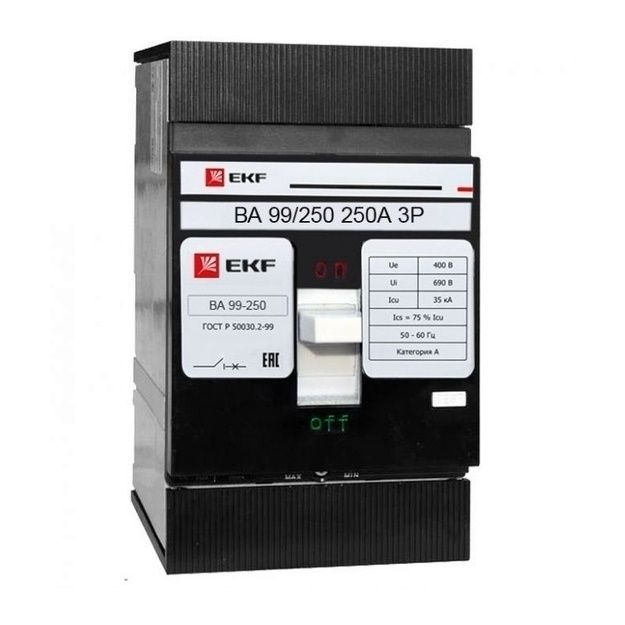 Купить Выключатель автоматический 3п ВА99 250/250А 35кА PROxima EKF ...