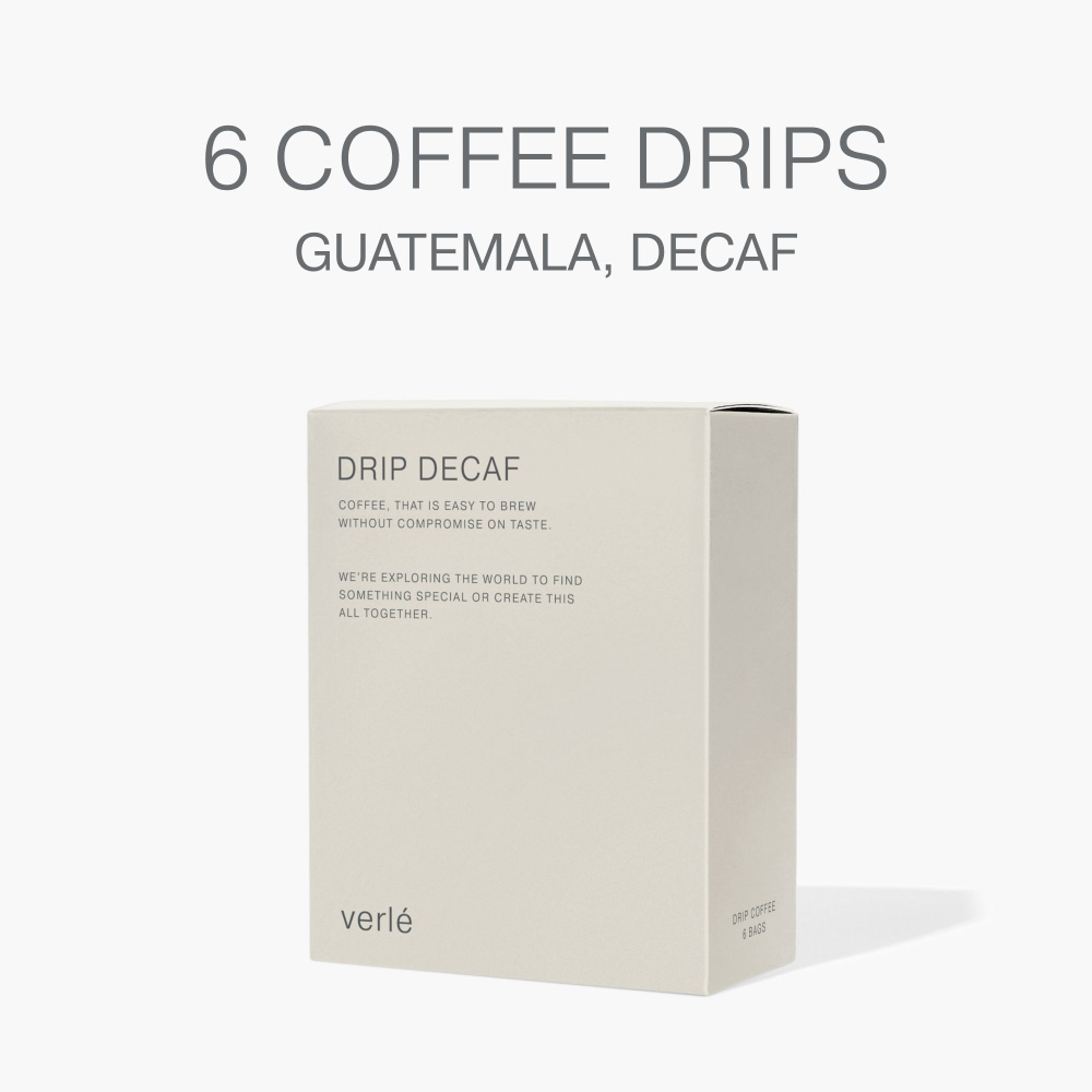 Кофе молотый в дрип-пакетах Verle DRIP BOX DECAF SPECIAL RELEASE 6шт ...